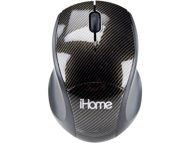 iHome IH-M186OC RF Wireless Optical Mini Notebook Mouse (Carbon Fiber ...