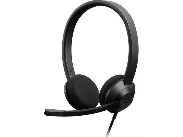 Cisco 322 Wired Headset - Dual On-Ear - Binaural - 6.56ft Cable - Noise ...