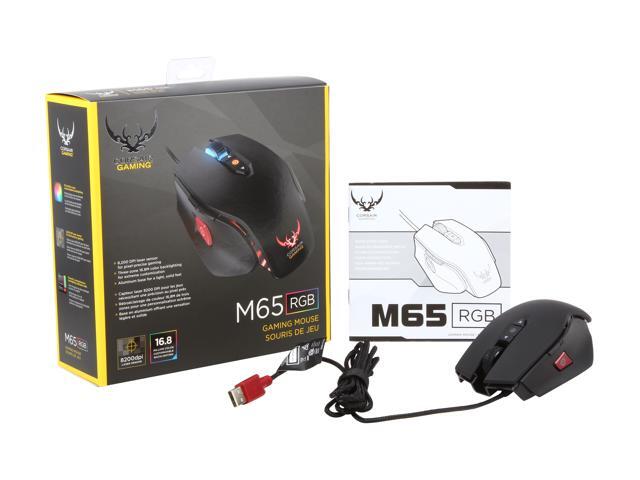 Corsair M65 USB RGB Laser Gaming Mouse - Black - Newegg.com