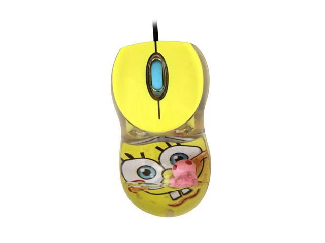 SAKAR SpongeBob Water 82062 Yellow Optical Mouse - Newegg.com