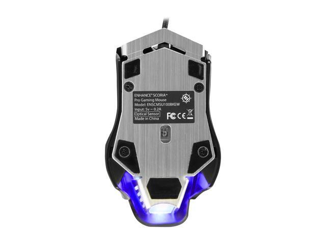 ENHANCE Scoria Tournament Gaming Mouse - RGB LED, 7 Programmable ...