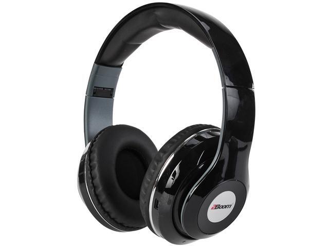 2Boom Black HPBT380K Epic Jam Bluetooth Over-Ear Headphones with ...
