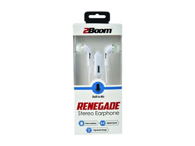 2Boom White EPM410W Renegade Stereo Earbuds - Newegg.com