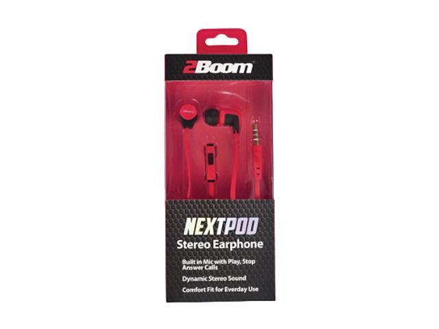 2Boom Red EPM480R Next Pod Stereo Earphones - Newegg.com