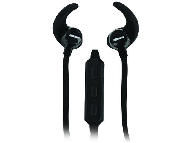 2Boom Black EPBT680K Transcend Bluetooth Wingtip Sports Earbuds ...