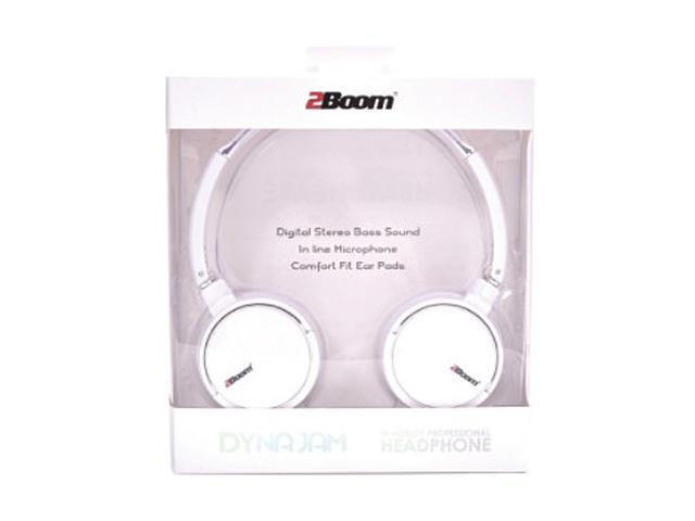 2Boom White HPM440W Dyna Jam Hi-fidelity Headphones - Newegg.com
