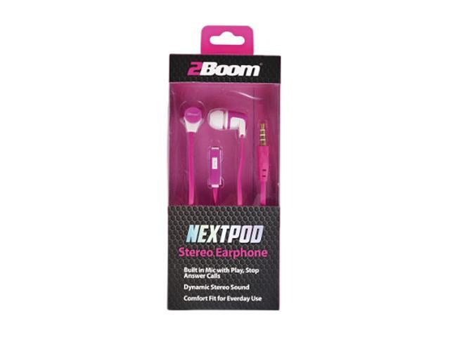 2Boom Pink EPM480P Next Pod Stereo Earphones - Newegg.com