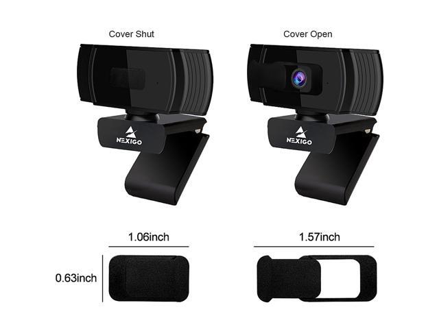 NexiGo AutoFocus 1080p Webcam with Stereo Microphone, Privacy Cover and ...
