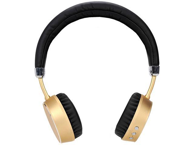 Fisher Gold FBHP300G Noise-Isolating On-Ear Bluetooth Headphones with ...