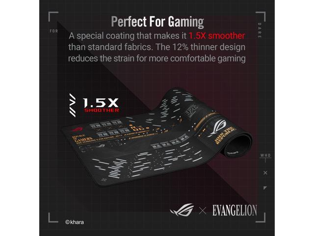 ASUS ROG Scabbard II EVA Edition Extended Gaming Mouse Pad, Protective ...