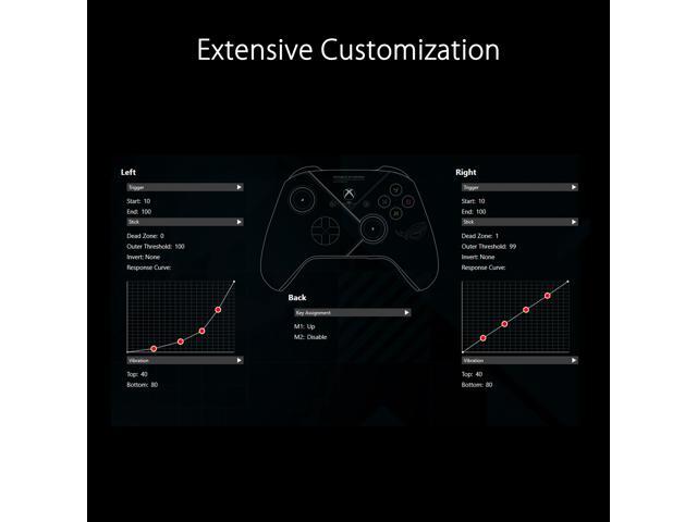 ASUS ROG Raikiri officially licensed Xbox controller, remappable ...