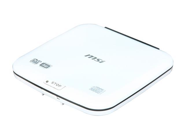MSI USB 2.0 External Slim DVD Burner Model UO882-WT - Newegg.com