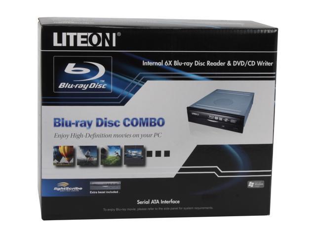LITE-ON Black Blu-Ray DVD Drive & DVD Burner with LightScribe SATA ...