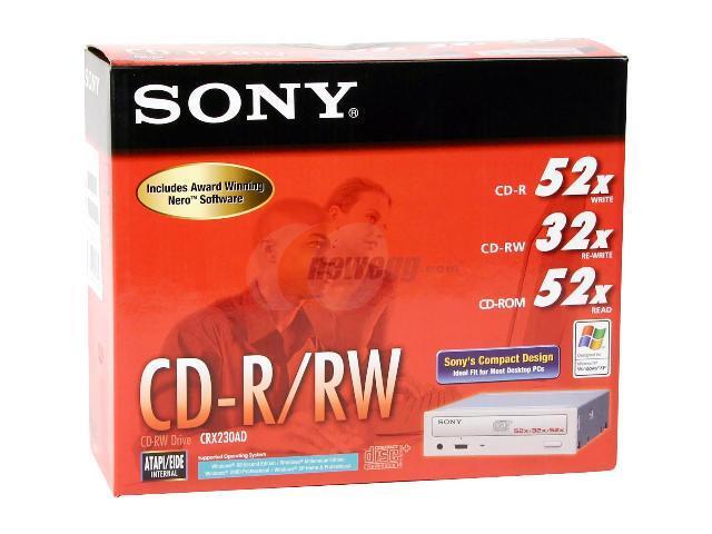 SONY CD Burner Beige IDE Model CRX230AD/U - Newegg.com