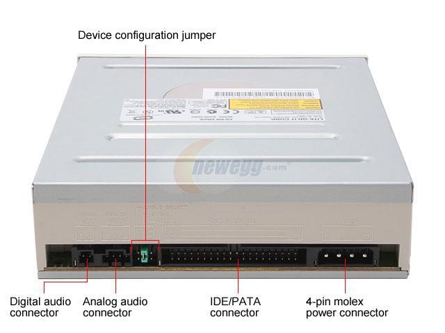 LITE-ON Beige 52X CD-R 32X CD-RW 52X CD-ROM 1.5M Cache IDE CD Burner ...