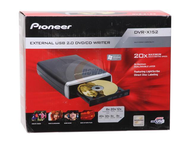 Pioneer USB 2.0 External 20X DVD-R Drive with LightScribe Model DVR ...
