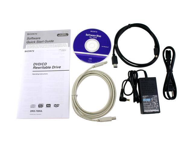 Open Box: SONY IEEE 1394 / USB 2.0 External DVD Burner Model DRX-700UL ...