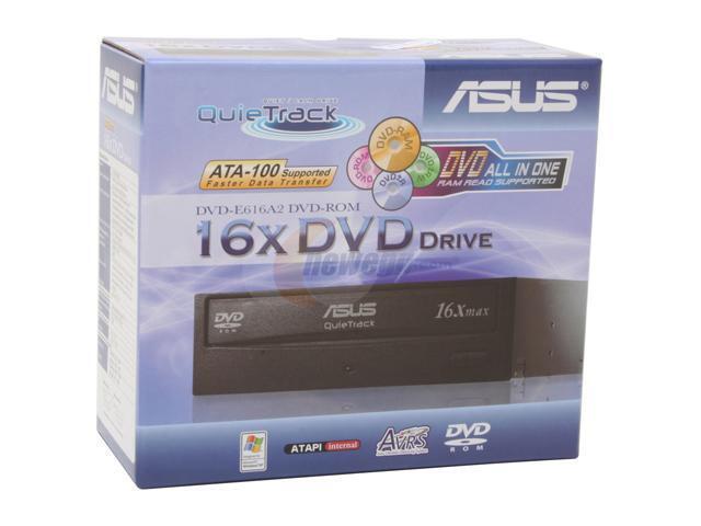 ASUS Black 16X DVD-ROM 48X CD-ROM ATAPI/E-IDE DVD-ROM Drive with DVD ...