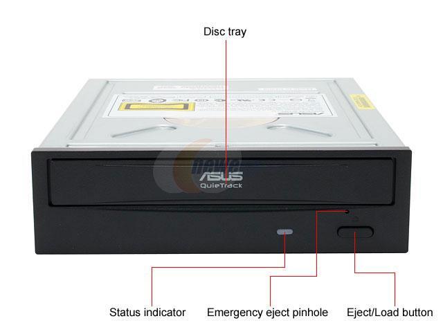 ASUS Black IDE CD-ROM Drive Model CD-S520B2 - Newegg.com