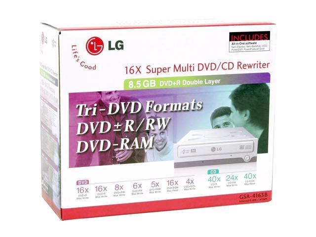 LG Beige 16X DVD+R 8X DVD+RW 4X DVD+R DL 16X DVD-R 6X DVD-RW 5X DVD-RAM ...