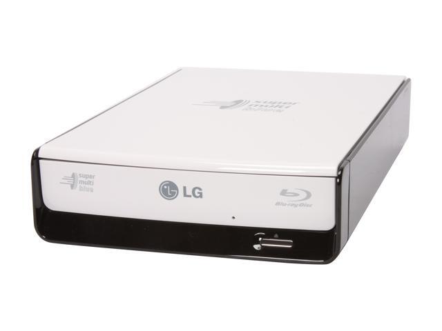 LG Black/White External 6X Blu-ray Disc Rewriter USB 2.0 BE06LU11 ...