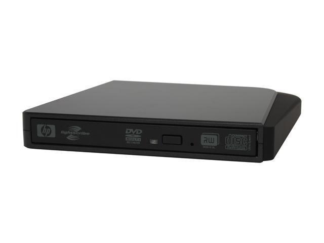 HP USB 2.0 Slim External 8X DVD±R Burner Model dvd555S LightScribe ...