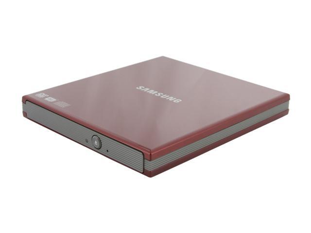SAMSUNG USB 2.0 Slim External DVD Writer (Red) Model SE-S084C - Newegg.com