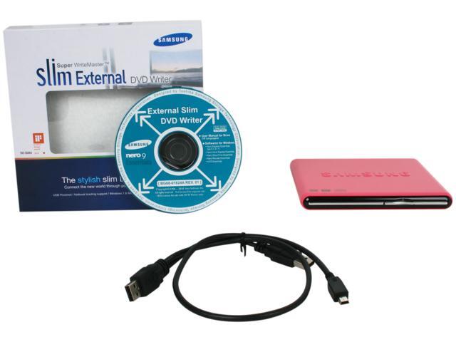 SAMSUNG USB 2.0 Slim External DVD Writer (Pink) Model SE-S084D/TSPS ...