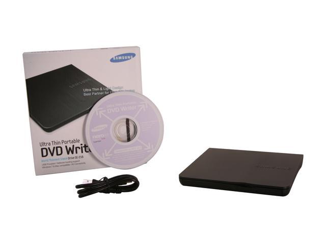 SAMSUNG USB 2.0 Ultra Portable External DVD Writer Model SE-218BB/RSBS ...