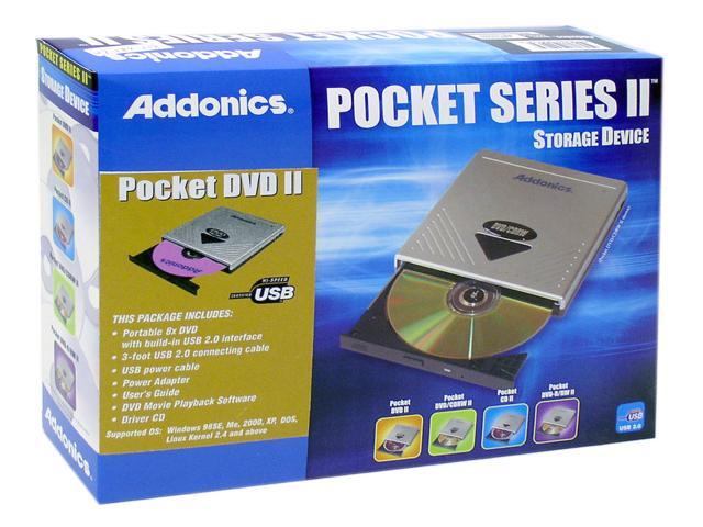 Open Box: Addonics USB 2.0 External DVD-ROM Drive Model AEPDVDII8 ...