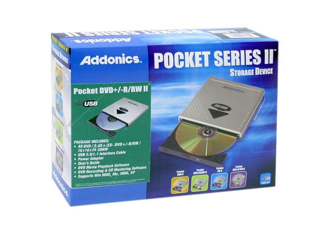 Addonics USB 2.0 External DVD Burner Model AEPMRRWII22 - Newegg.com