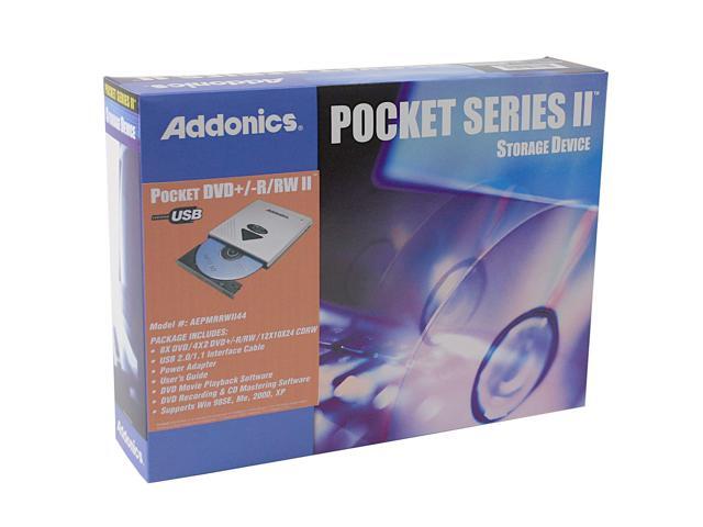 Addonics USB 2.0 External Slim DVD Burner Model AEPMRRWII44 - Newegg.com