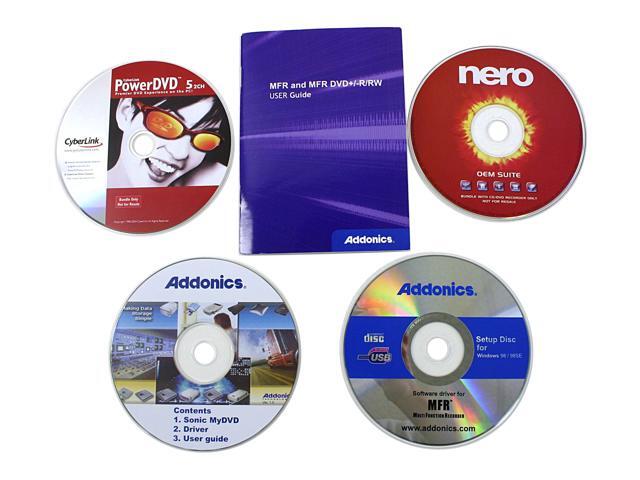Addonics USB 2.0 External DVD Burner Model AEMFR842D - Newegg.com