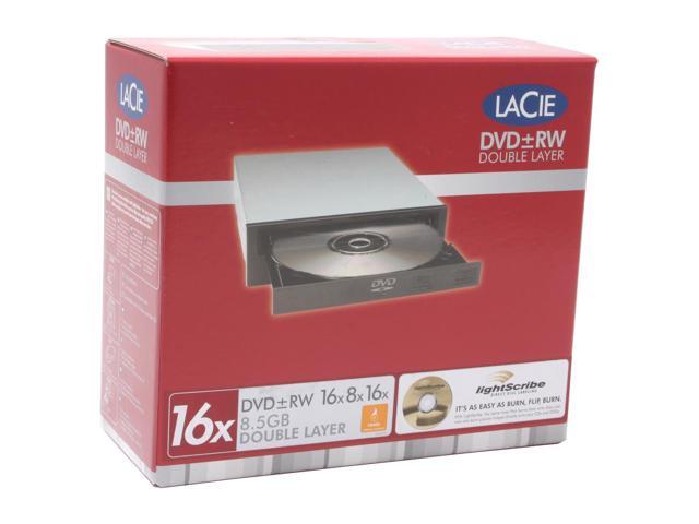 LACIE Black 16X DVD+R 8X DVD+RW 8X DVD+R DL 16X DVD-R 6X DVD-RW 16X DVD ...
