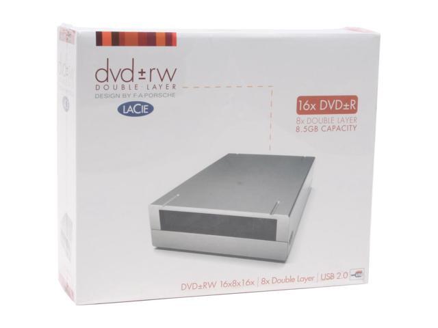 LACIE Black 16X DVD+R 8X DVD+RW 8X DVD+R DL 16X DVD-R 6X DVD-RW 16X DVD ...