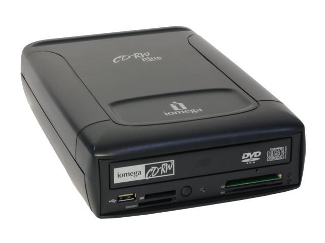 iomega USB 2.0 External Combo Drive with Card Reader Model 32888 ...