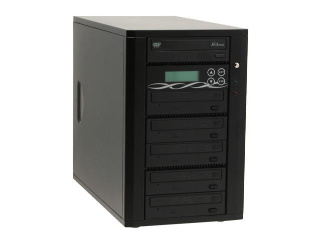 Spartan Black 1 to 5 DVD Duplicator w/ Pioneer Burner +160GB + USB port ...