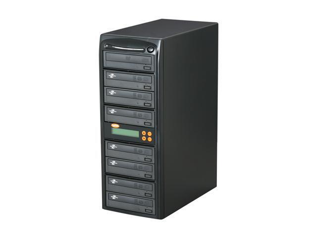 Systor 7 Burner Lightscribe 24x CD/DVD Duplicator + 250GB/HDD & USB 2.0 ...