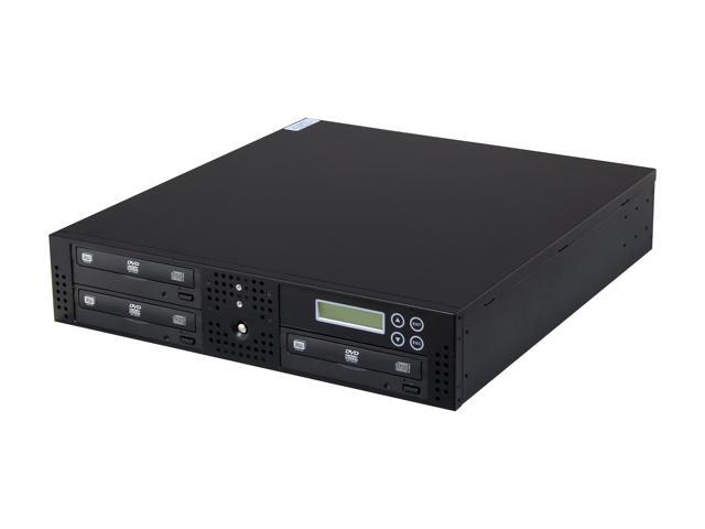 Systor Black 1 to 3 SATA DVD/CD Rackmount Duplicator 24X w/ 500GB HDD ...