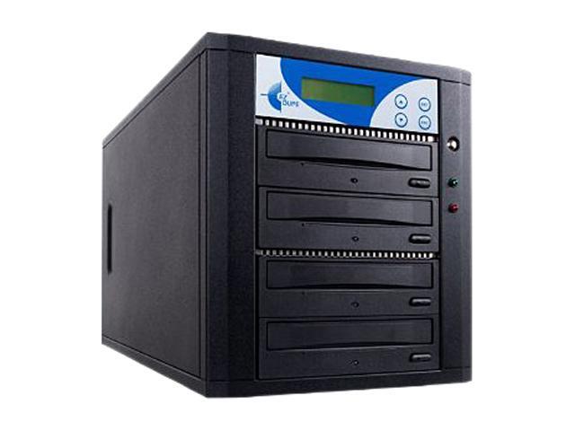 EZ Dupe Black 1 to 3 CD/DVD Duplicator Ext LG Drives LightScribe ...