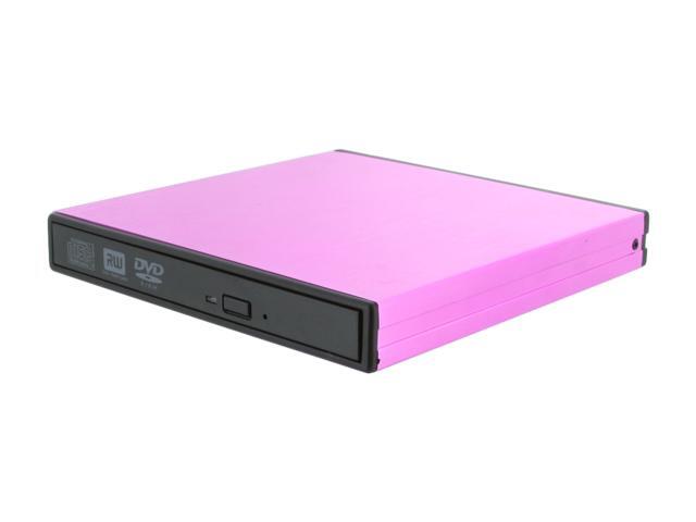 DiabloTEK USB 2.0 Pink Aluminum Slim External 8X DVD Burner Model ...