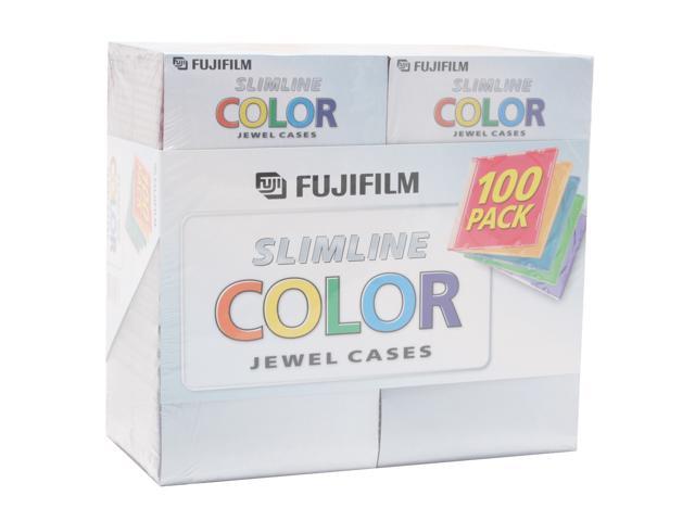 FUJIFILM 25367101 Color Slim Jewel Cases 100PK - Newegg.com