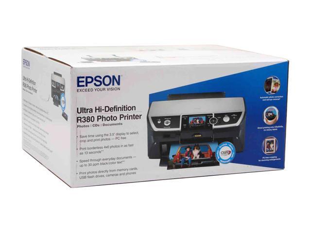 EPSON Stylus Photo R380 C11C658011 USB InkJet Photo Color Printer ...