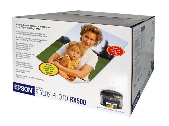 Open Box: EPSON Stylus Photo RX500 C11C544001 USB InkJet MFC / All-In ...