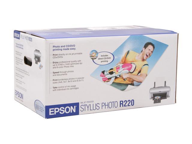EPSON Stylus Photo R220 C11C626011 USB InkJet Photo Color Printer ...