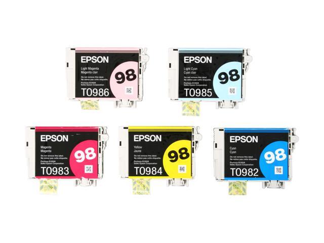 Epson 98 (T098920) Claria High-capacity multi-pack Cartridge 5 Colors ...