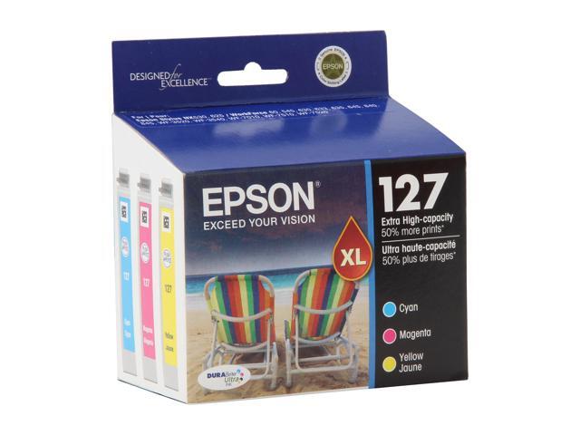 EPSON 127 (T127520) Extra High-Capacity Ink Cartridge Multi-Pack Cyan ...