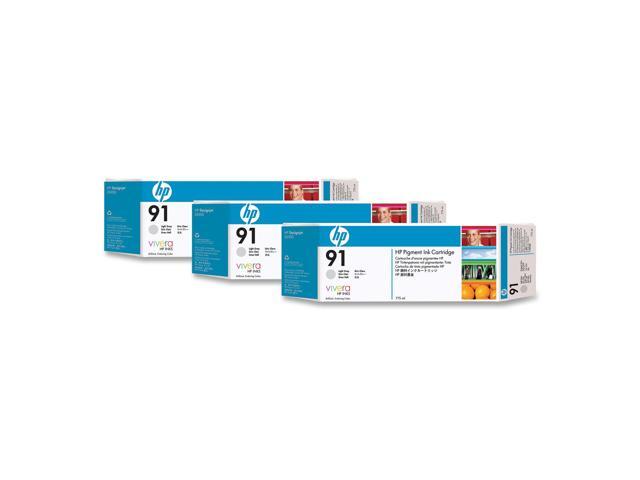 HP 91 Ink Cartridge - Triple Pack - Light Gray - Newegg.com