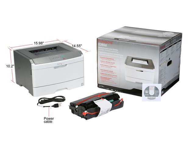 Open Box: Lexmark E Series E260d Personal Monochrome LPT / USB Laser ...