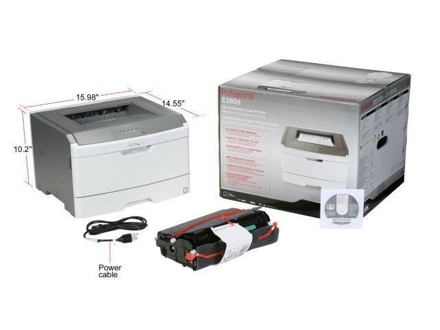 Lexmark E Series E260d Personal Monochrome LPT / USB Laser Printer ...